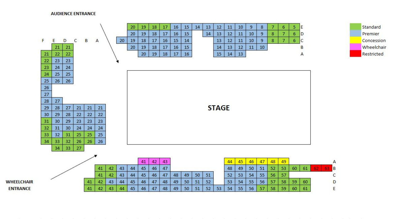Menier Chocolate Factory Seating Plan - The Third Man, Pacific ...