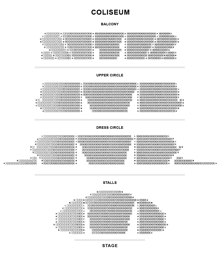 London Coliseum Seating Plan - Giselle - English National Ballet ...