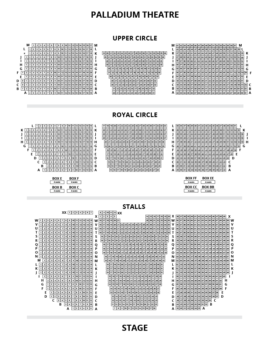 London Palladium Seating Plan - Beyond Bollywood, An Evening With The ...